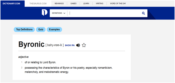 Word Wednesday: Byronic « Cosmic-Observation